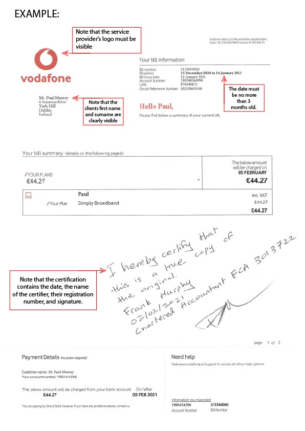 AML GUIDE – Client Identification - documents you will need to provide